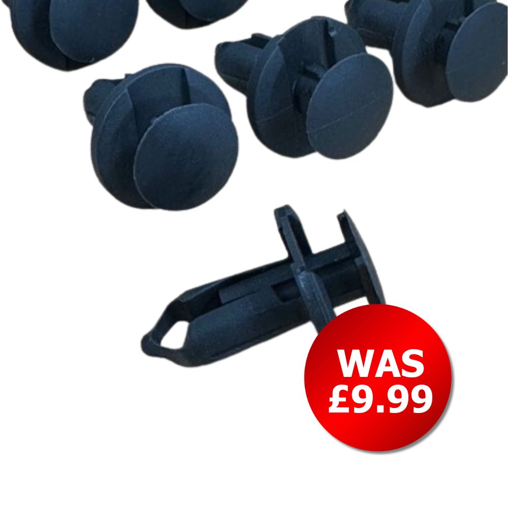 50 Black Trim Panel Clips - Vehicle Accessories Ltd